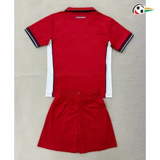 Camisa Titular Infantil Panamá Copa do Mundo 2026 Vermelho