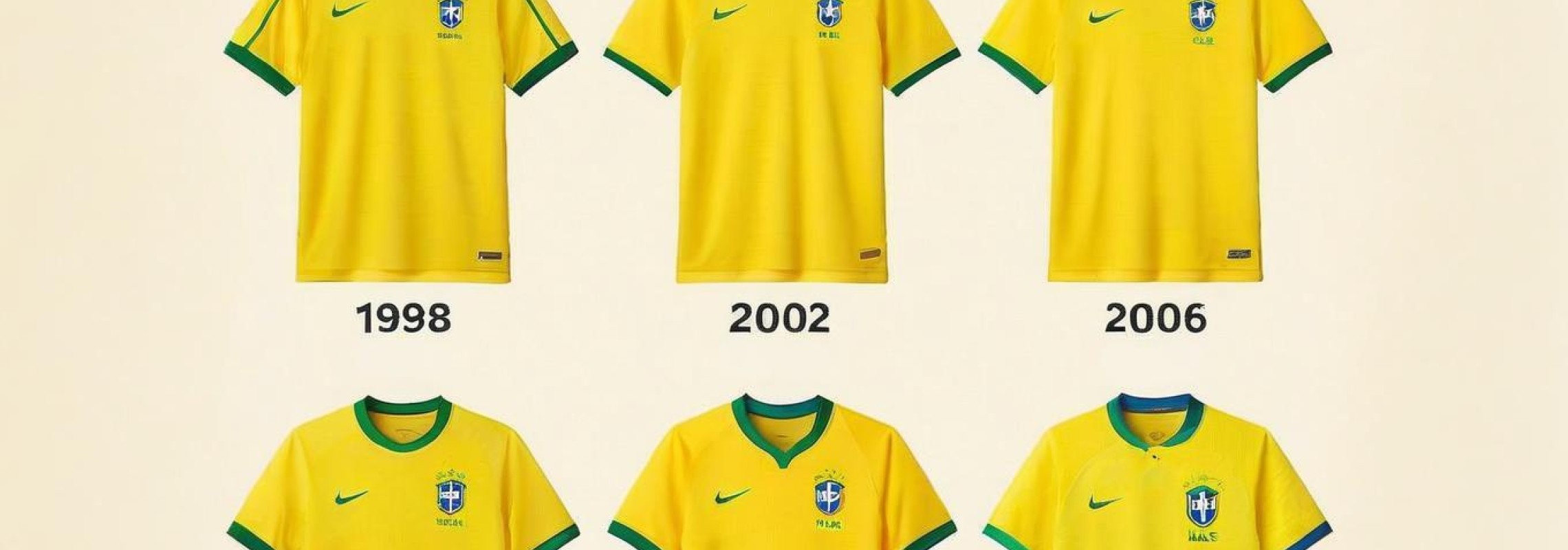 Amarelinha Técnica: a evolução da camisa do Brasil 1998-2022 em 1000 ...